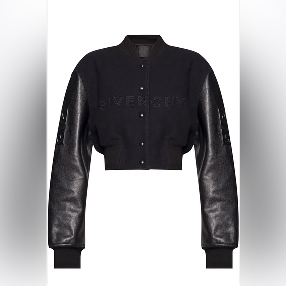 Givenchy | Jackets & Coats | Givenchy Jacketvarsity Bomber Cropped ...